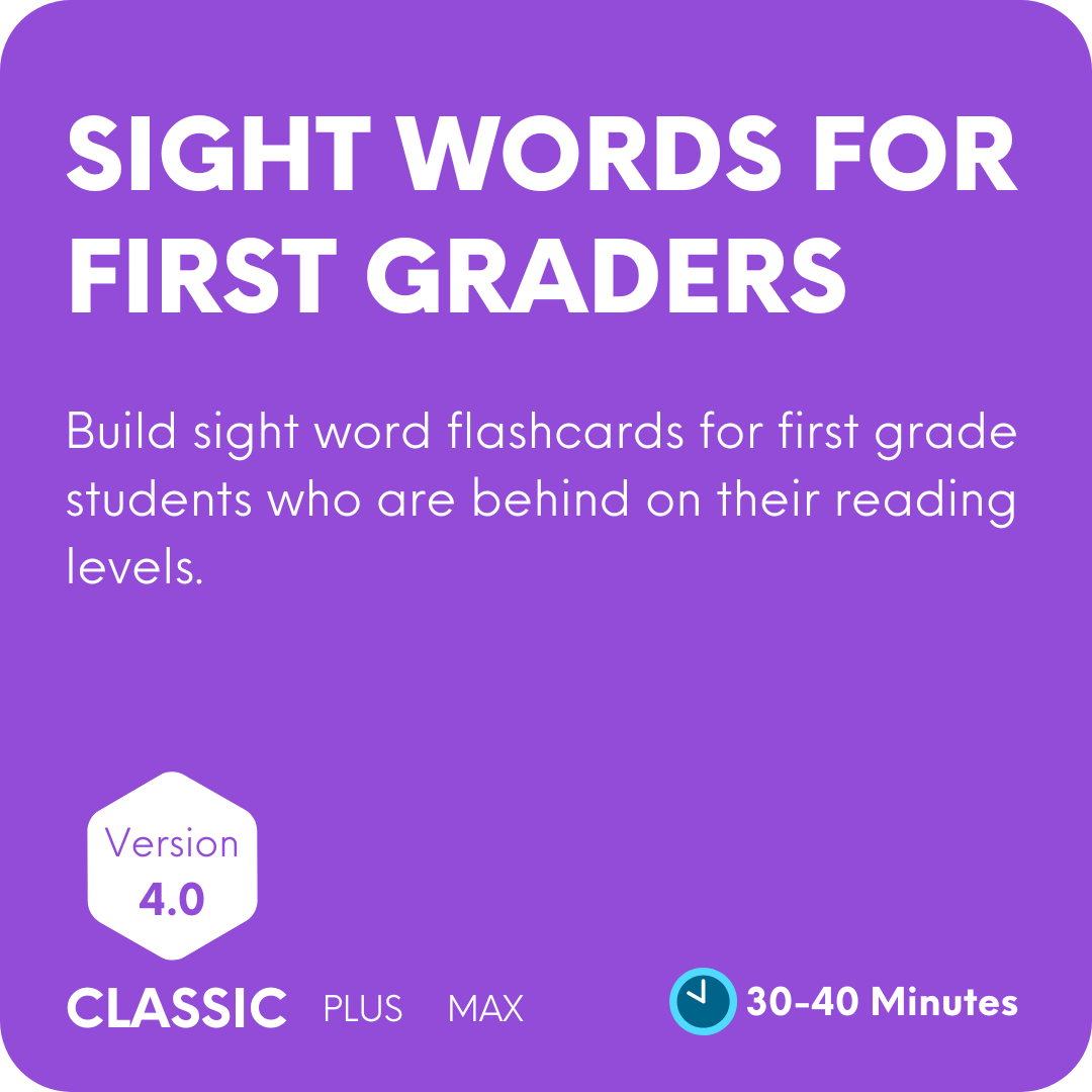 Sight Words for First Graders 4.0 – Kynd Kit