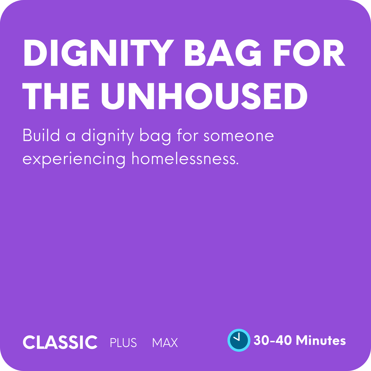Dignity Bags for Unhoused – Kynd Kit